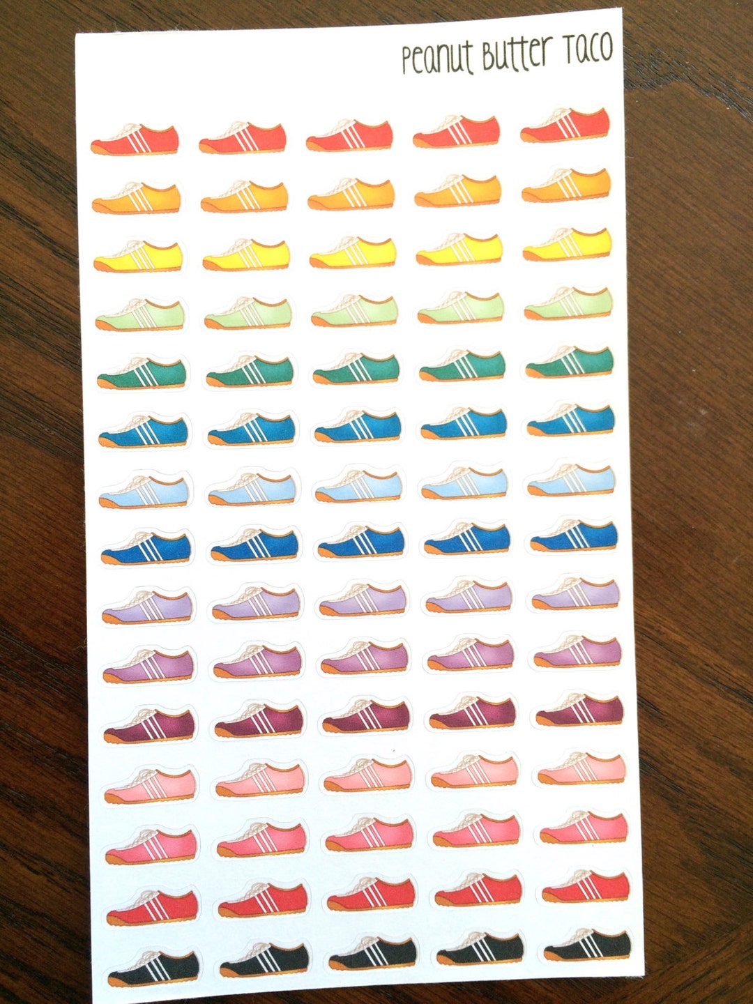 Shoe Stickers - Shoes Planner Stickers - Running Stickers - Steps ...