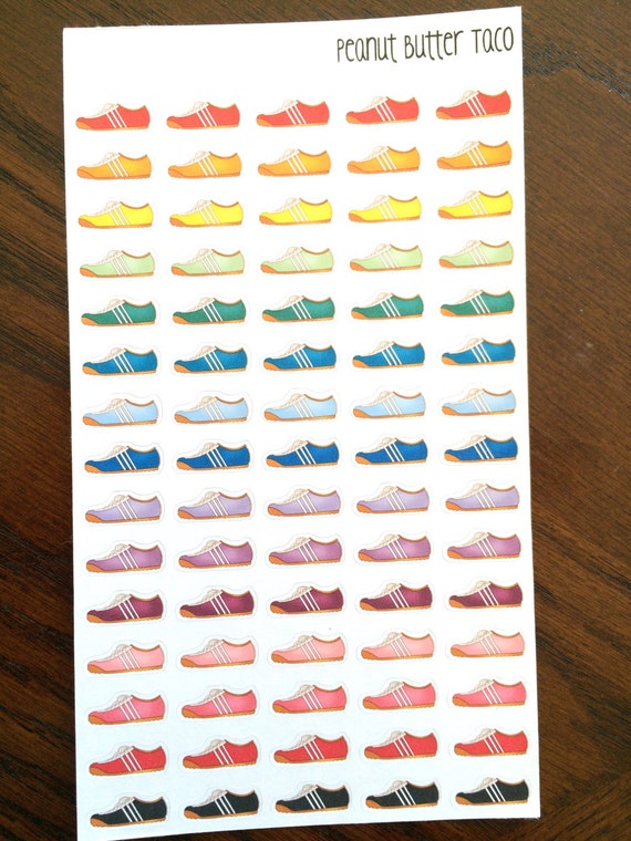 Shoe Stickers Shoes Planner Stickers Running Stickers | Etsy