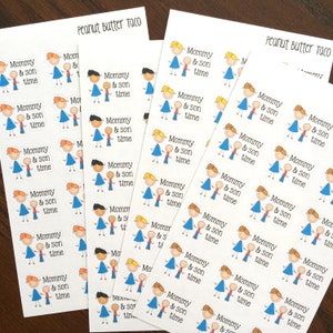 Mommy & Son Time Planner Stickers - Family Planner Stickers - Mom ...