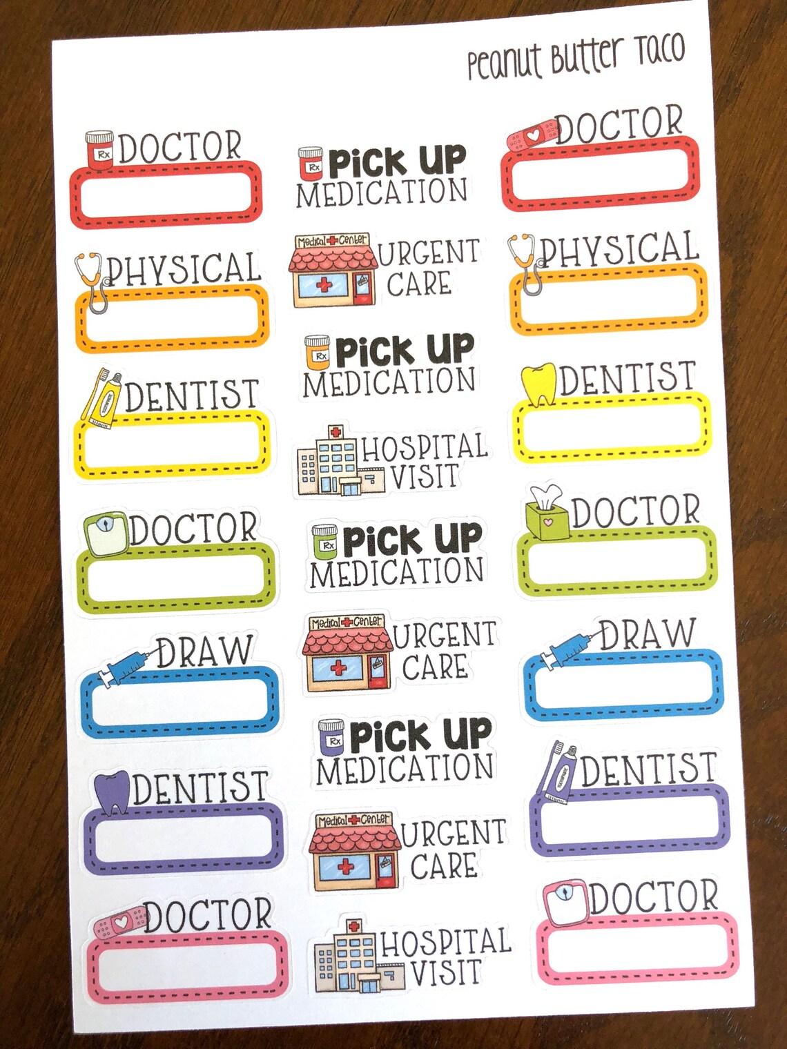 Medical Sampler Planner Stickers Doctor Planner Stickers | Etsy