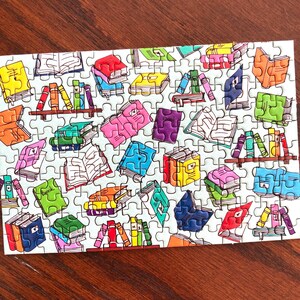 So Many Books, so Little Time Mini Puzzle - Book Lover Jigsaw Puzzle ...