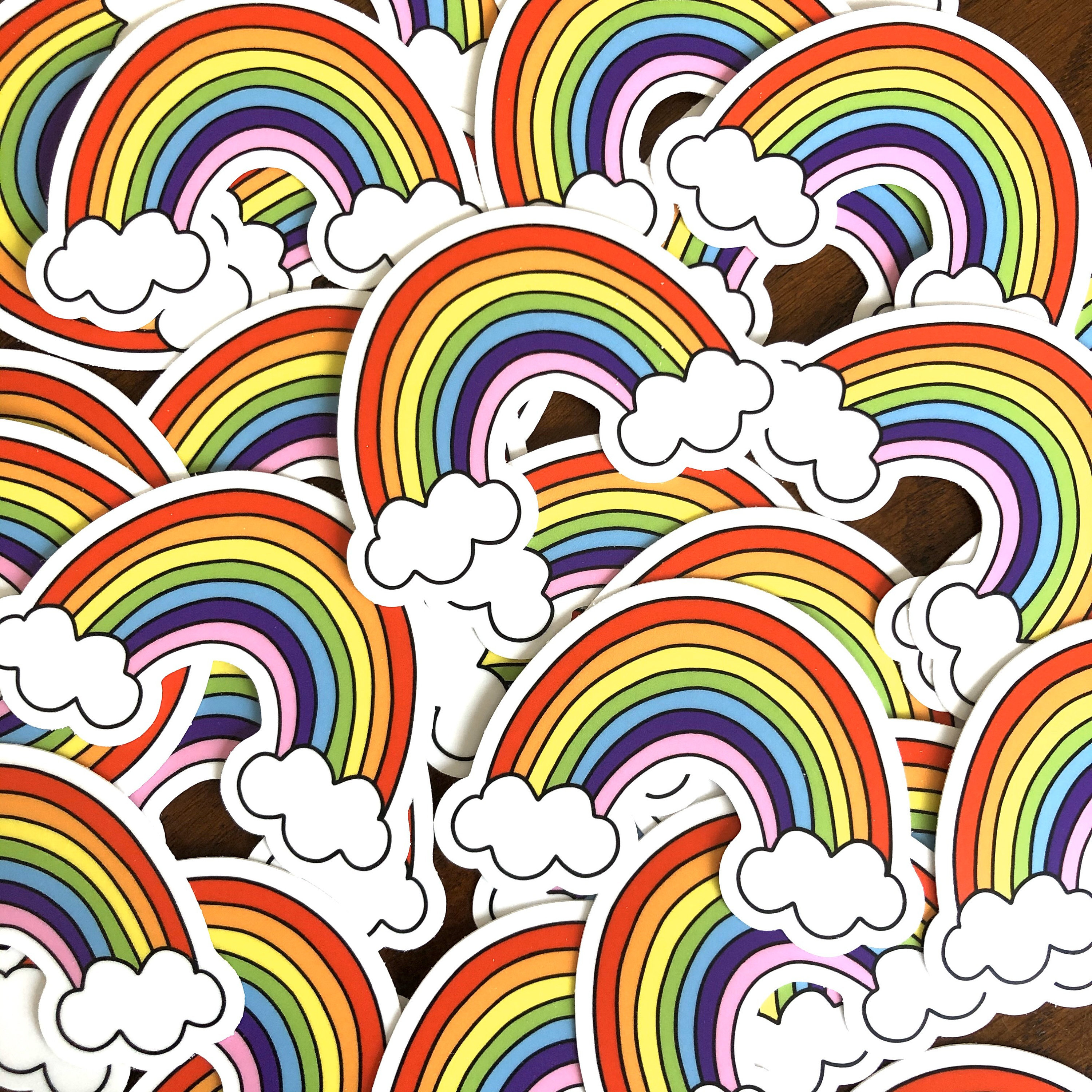 Rainbow Vinyl Sticker Rainbow Laptop Sticker Rainbow Vinyl - Etsy Australia