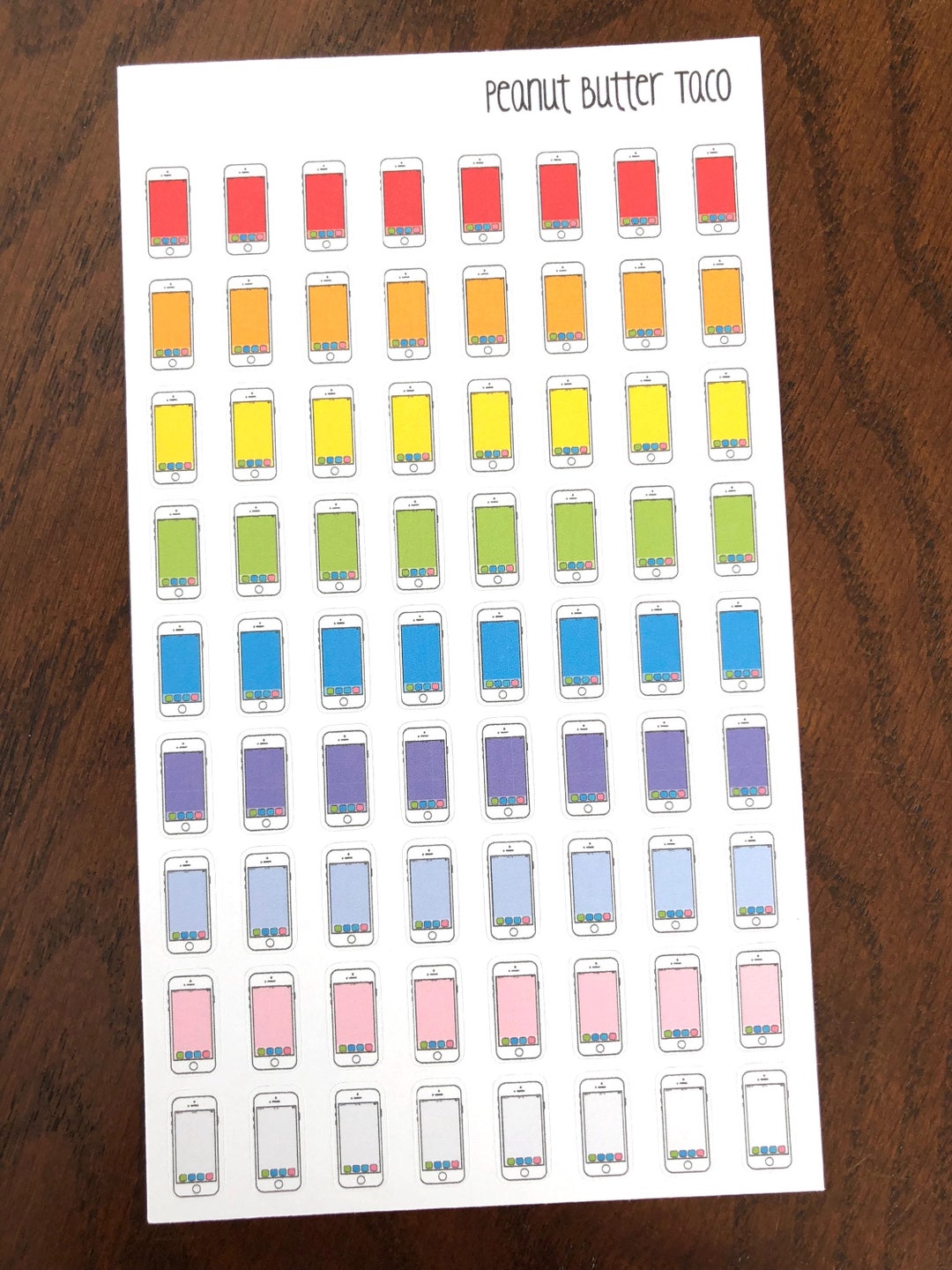 Cell Phone Stickers - Smartphone Planner Stickers - Phone Stickers ...
