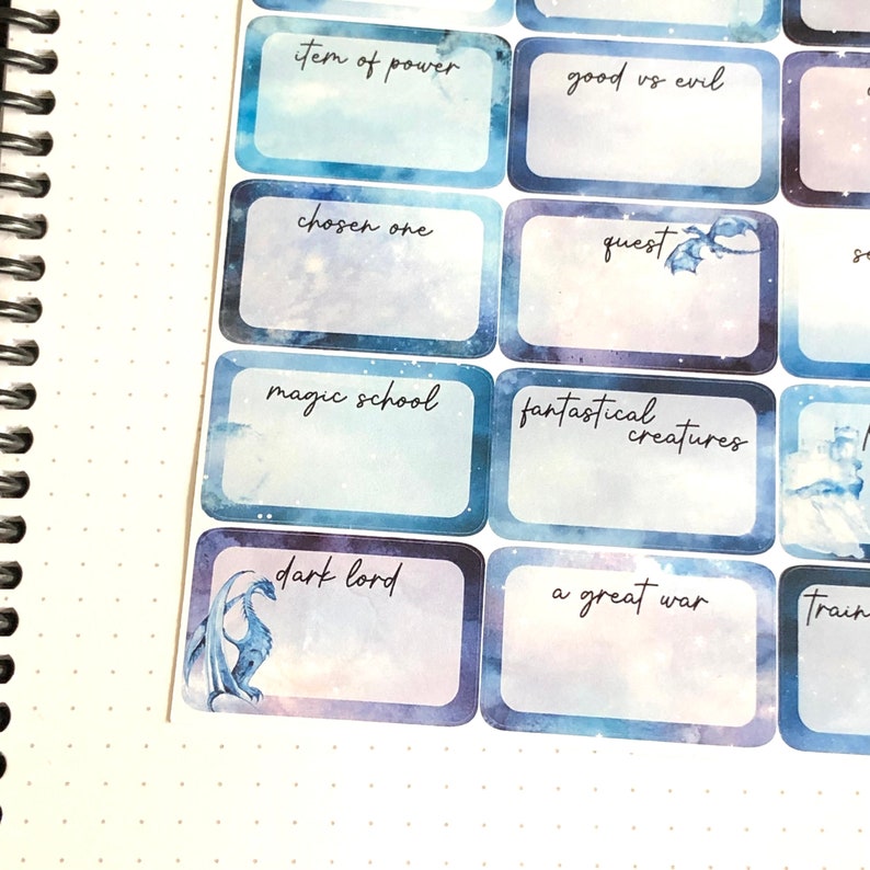 Fantasy Reading Challenge Stickers - Genre Reading Challenge Stickers ...