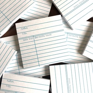 Library Card Sticky Notes Reading Sticky Notes Bookworm Gift Bookish ...
