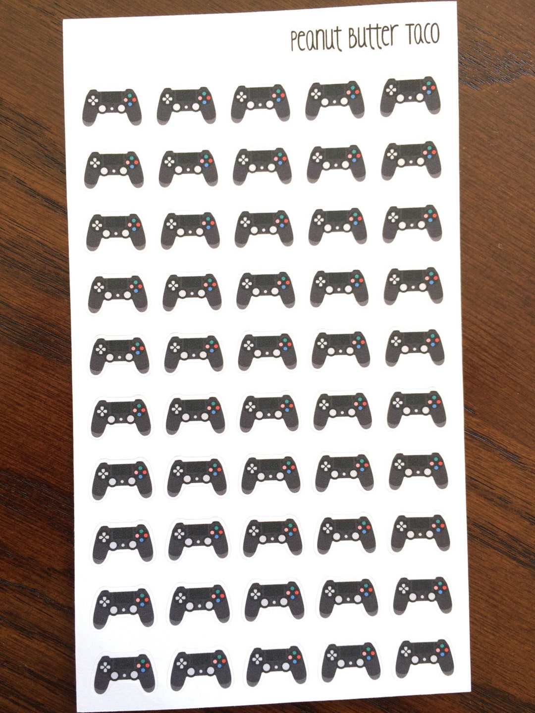 Game Controller Stickers - Gamer Stickers - Game Night Planner Stickers ...