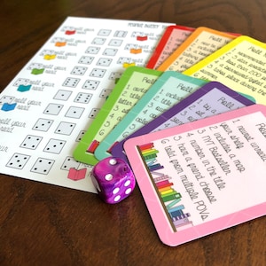 Roll Your Read - Reading TBR Game - Bookworm Gift - Bookish Gift - Book ...