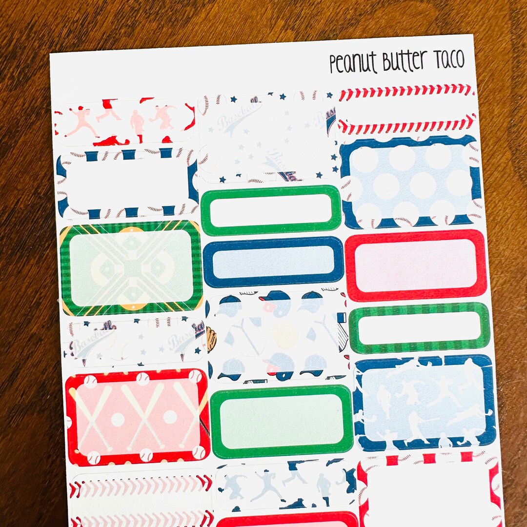 Baseball Mixed Boxes - Baseball Planner Stickers - Softball Stickers ...