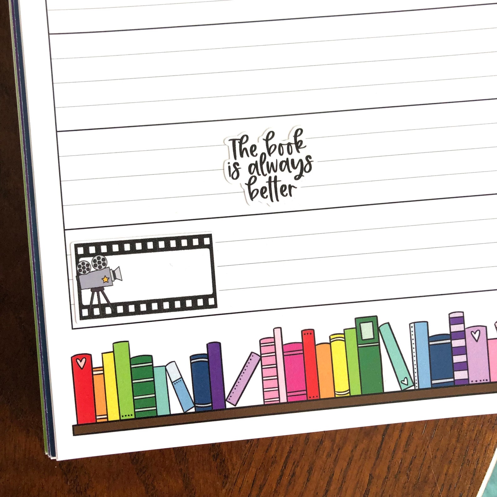 The Book Was Better Planner Stickers - Book Adaptation Stickers - Movie ...