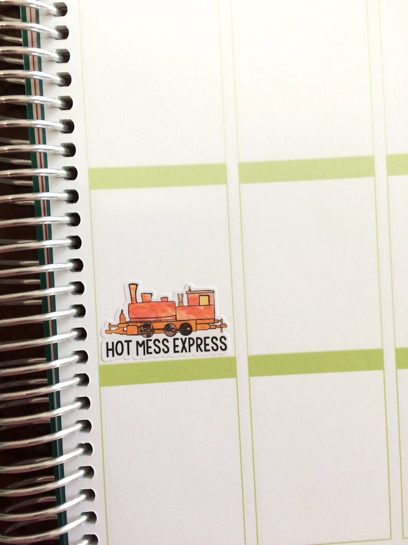 Hot Mess Express Stickers Adulting Stickers Train Stickers | Etsy