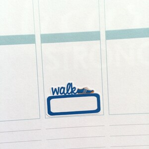 Walk Planner Stickers - Exercise Stickers - Steps Planner Stickers ...