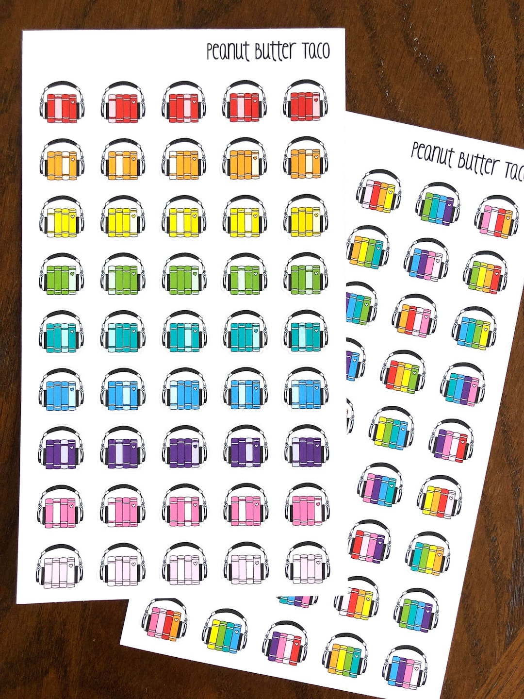 Audiobook Doodle Planner Stickers - Audiobooks Book Planner Stickers ...