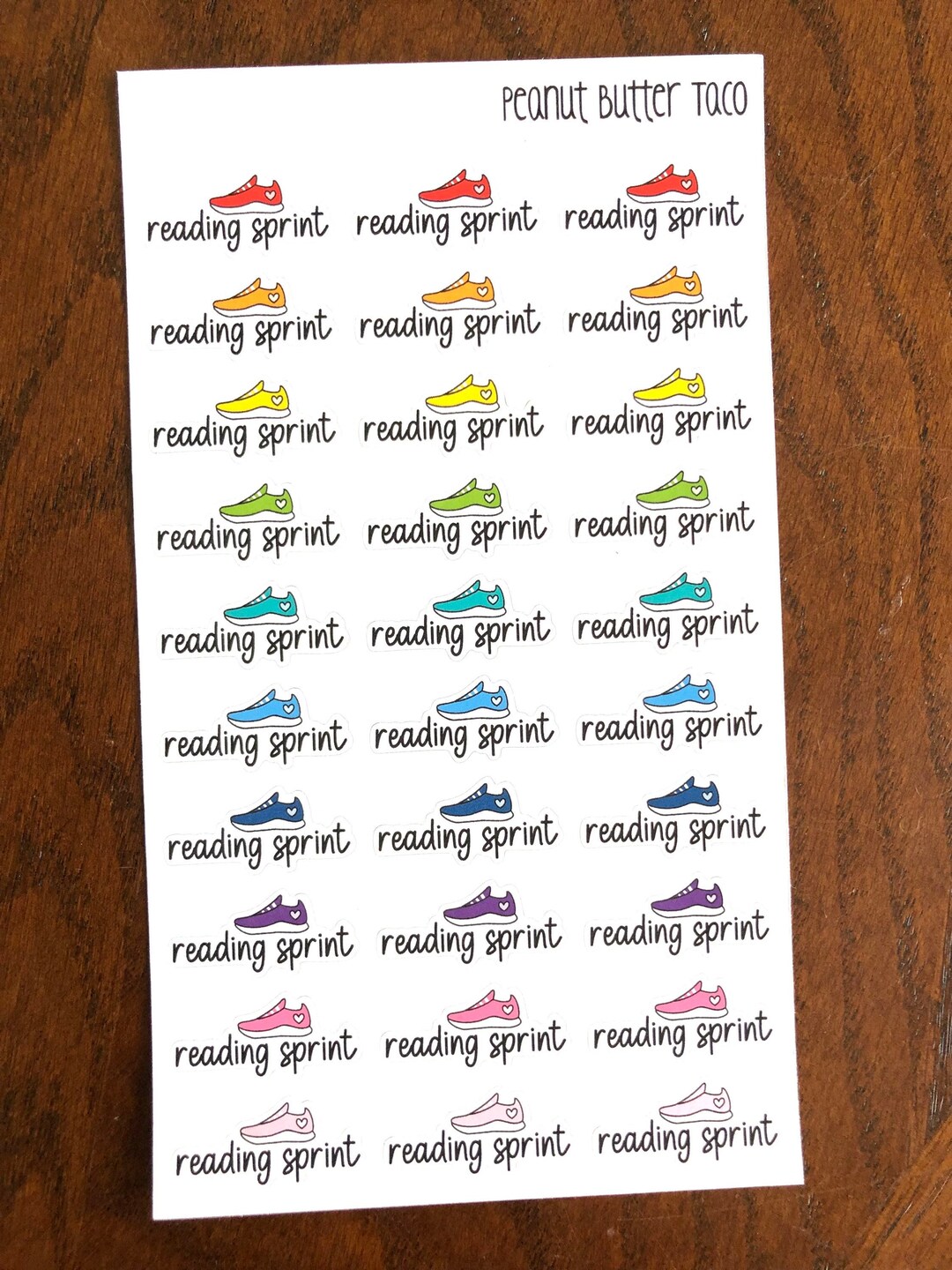 Reading Sprint Planner Stickers - Readathon Stickers - Book Lover ...