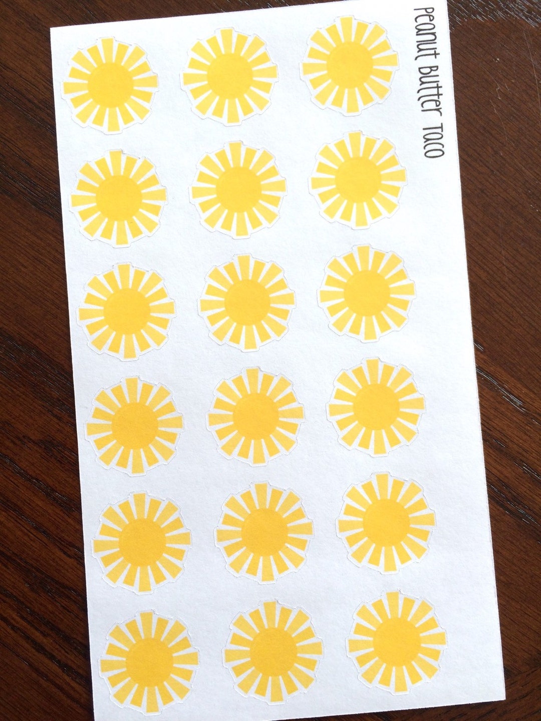 Large Sunshine Stickers - Sun Planner Stickers - Sunshine Planner ...