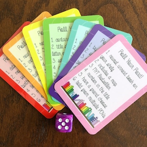 Roll Your Read - Reading TBR Game - Bookworm Gift - Bookish Gift - Book ...