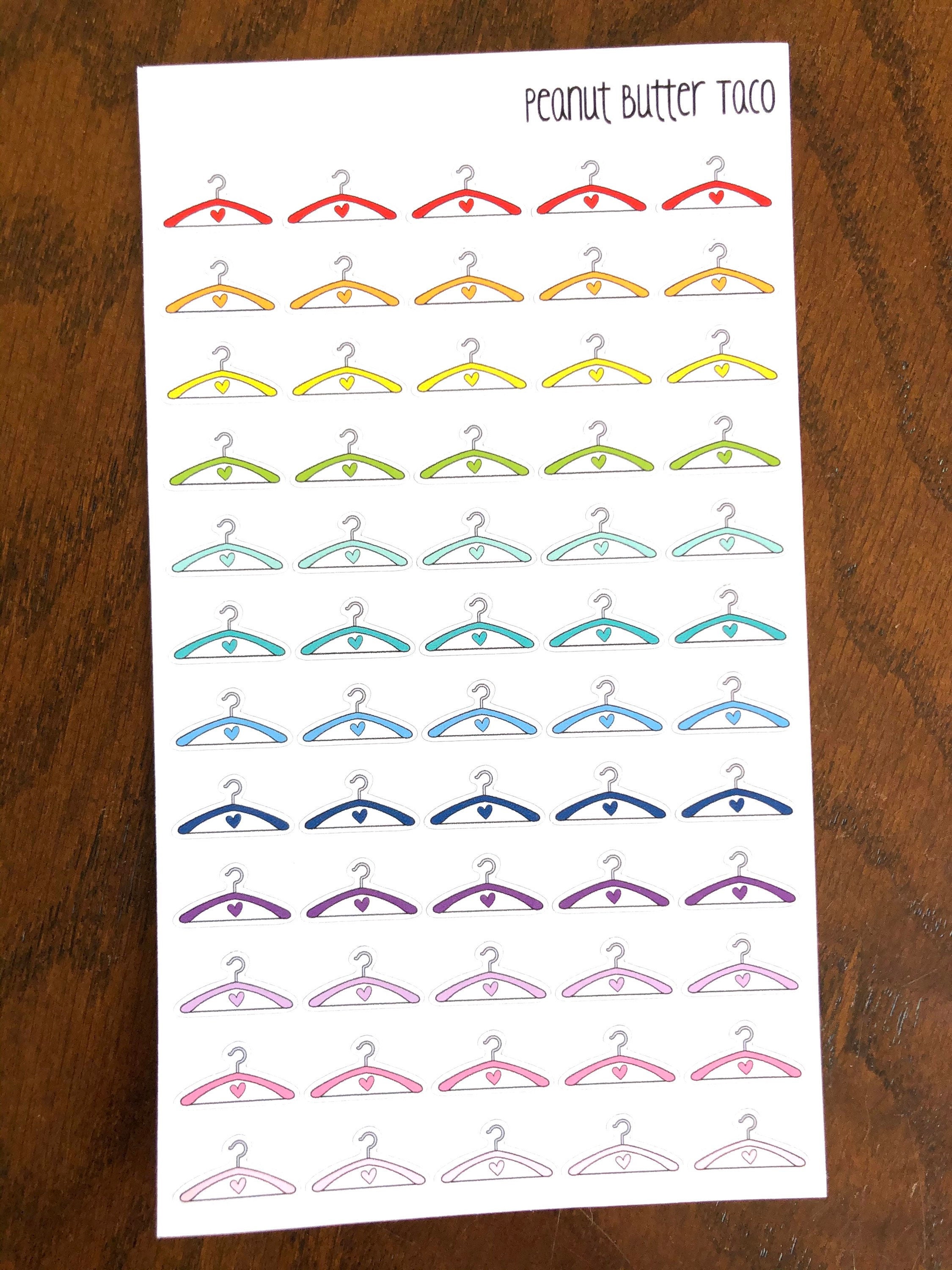 Hanger Planner Stickers Clothes Hanger Stickers Hangers - Etsy