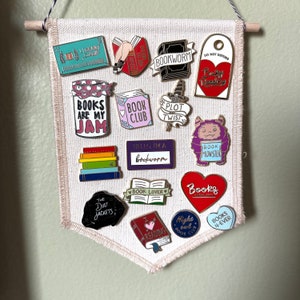 Book Lover Enamel Pin - Bookish Enamel Pin - Open Book Reading Pin ...