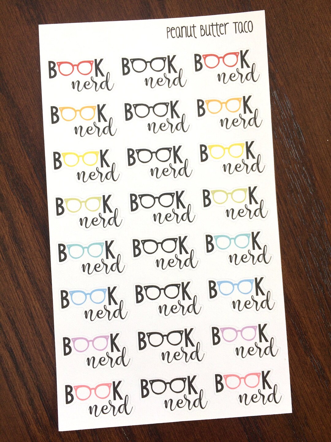 Book Nerd Planner Stickers - Book Planner Stickers - Reading Stickers ...