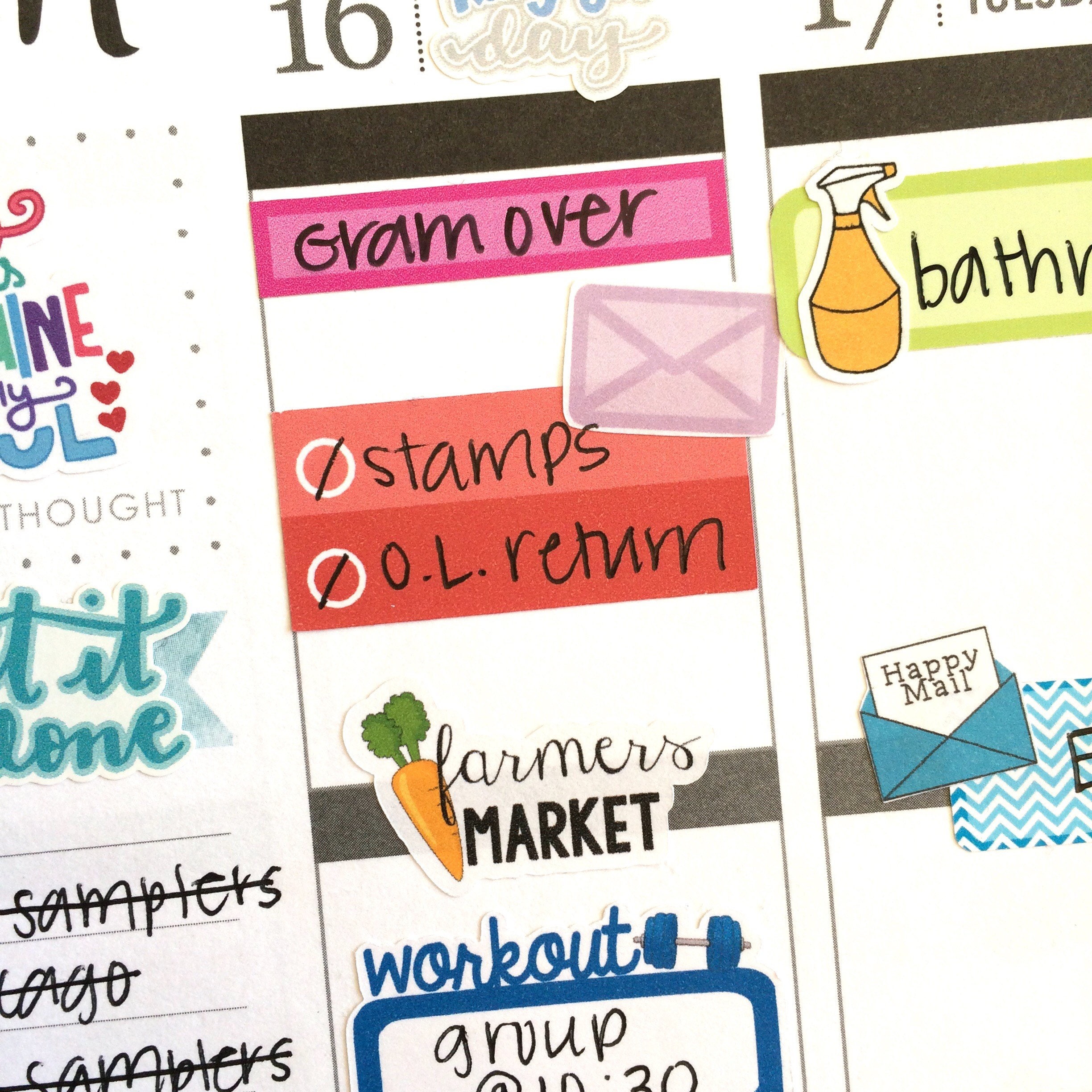 Farmers Market Planner Stickers Market Stickers Grocery - Etsy