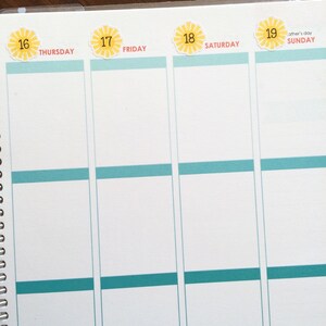 Sunshine Date Covers Planner Stickers - Sun Stickers - Summer Stickers ...