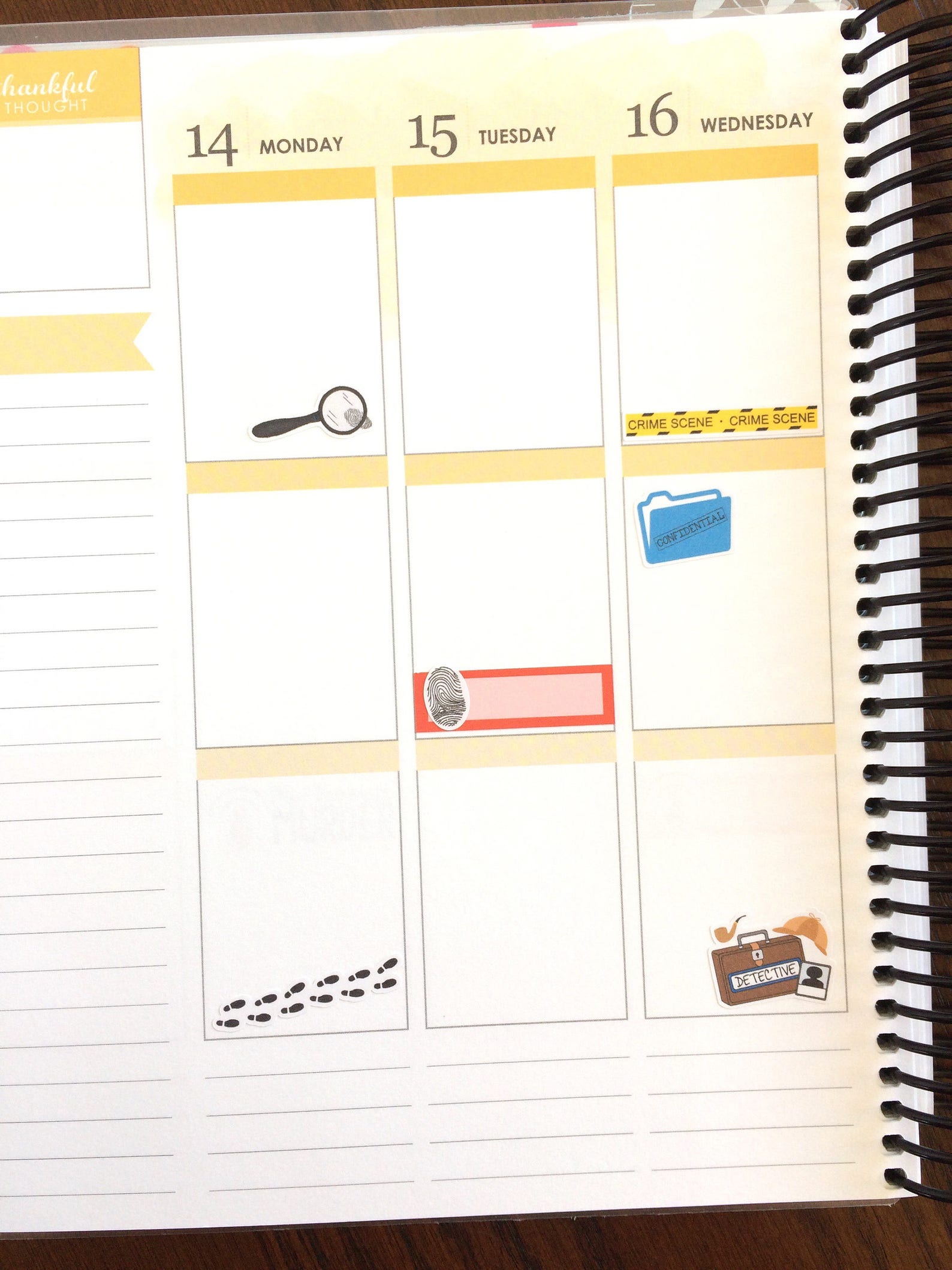 Crime Sampler Stickers True Crime Planner Stickers Detective Stickers ...