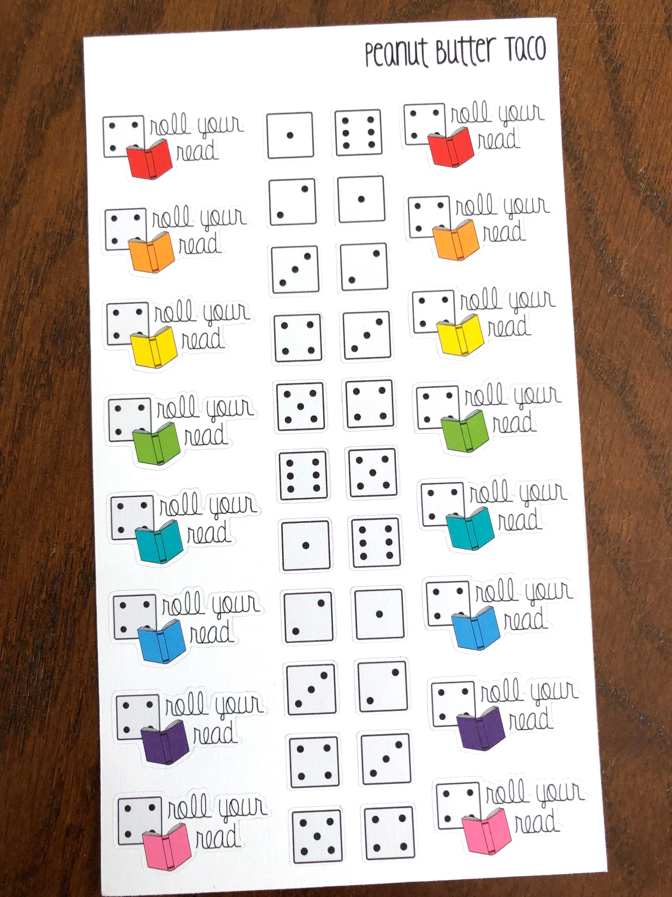 Roll Your Read Reading TBR Game Bookworm Gift Bookish | Etsy