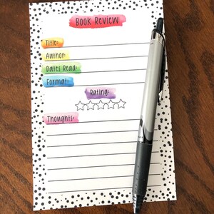 Book Review Sticky Notes - Star Rating - Reading Sticky Notes ...