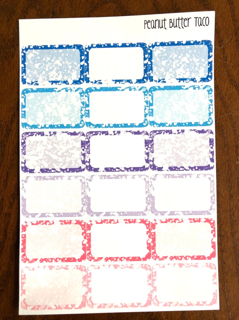 Splatter Paint White Rainbow Half Boxes Splatter Half Box - Etsy