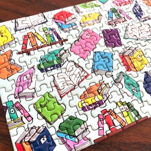So Many Books, so Little Time Mini Puzzle - Book Lover Jigsaw Puzzle ...