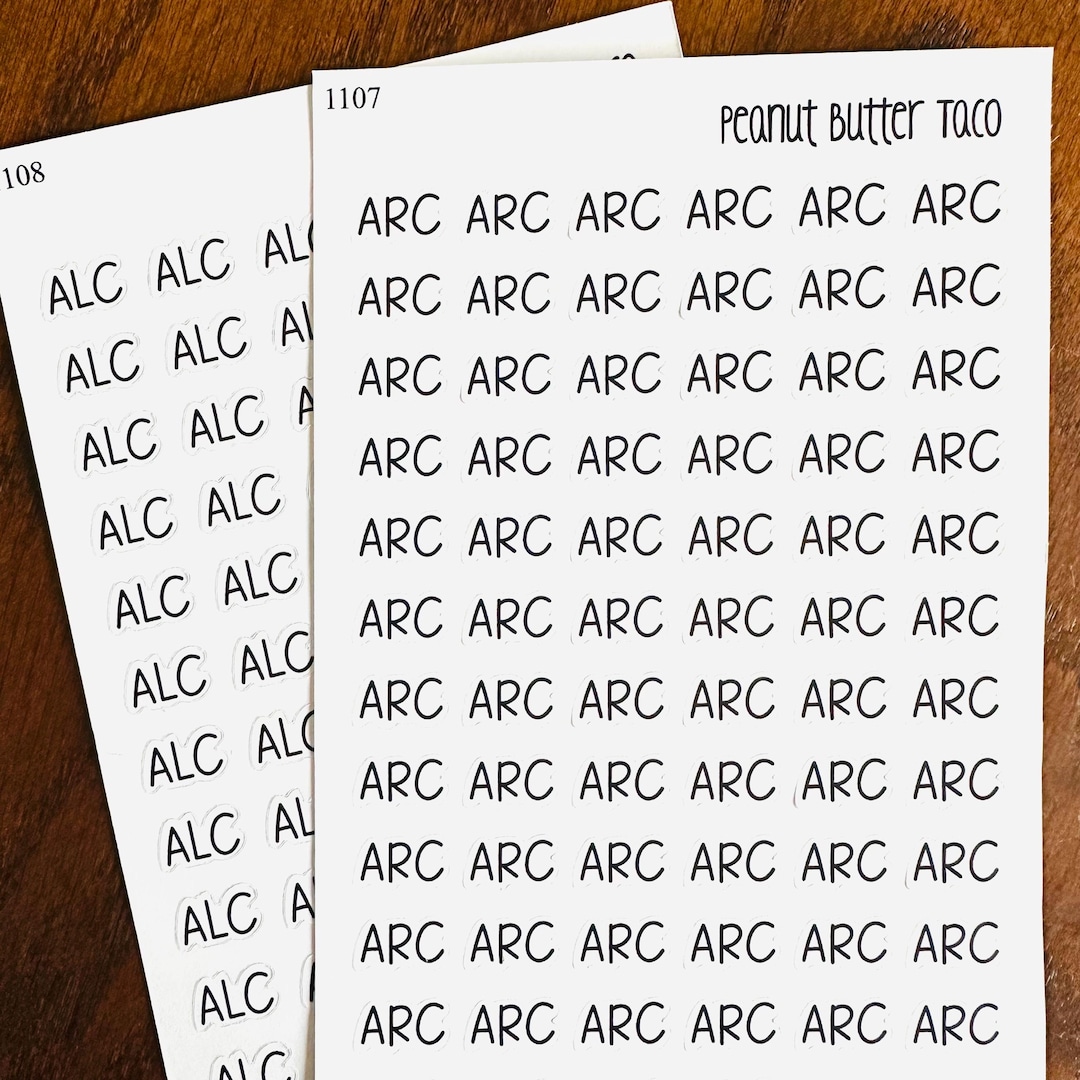 ARC & ALC Text Stickers - Book Reviewer Stickers - Book Review Stickers ...