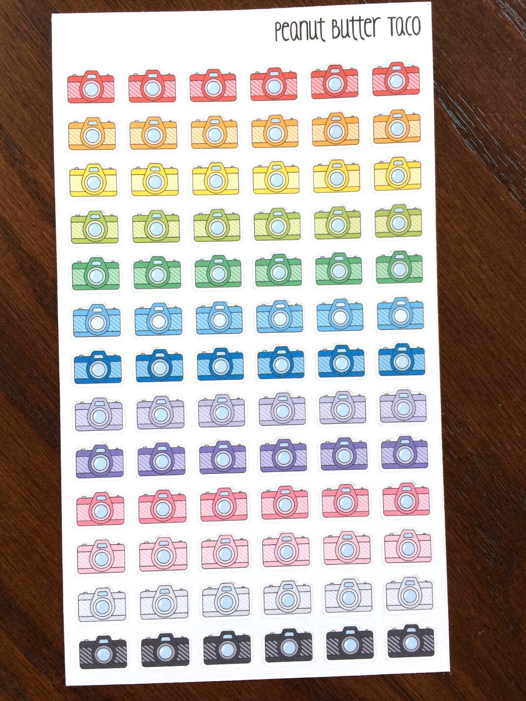 Camera Planner Stickers - Camera Stickers - Photography Stickers ...