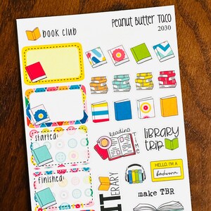 Cute as a Button Planner Stickers - Bright Bookish Sampler Stickers ...