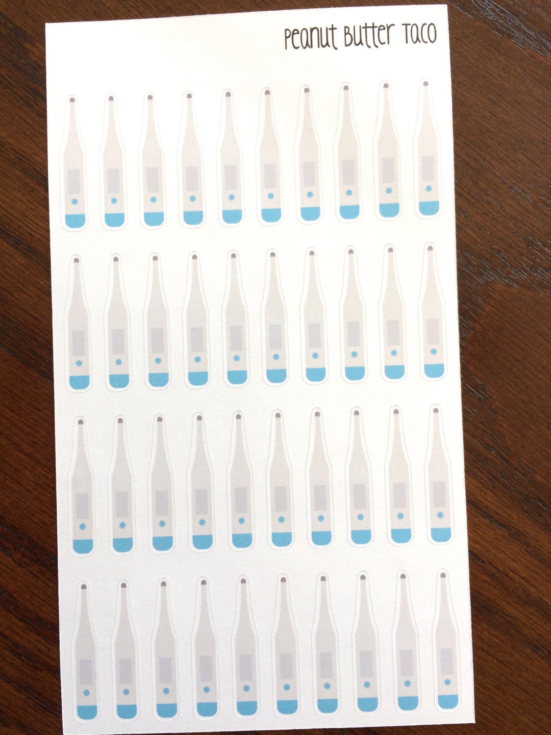 Thermometers Planner Stickers - Thermometer Stickers - Sick Day ...