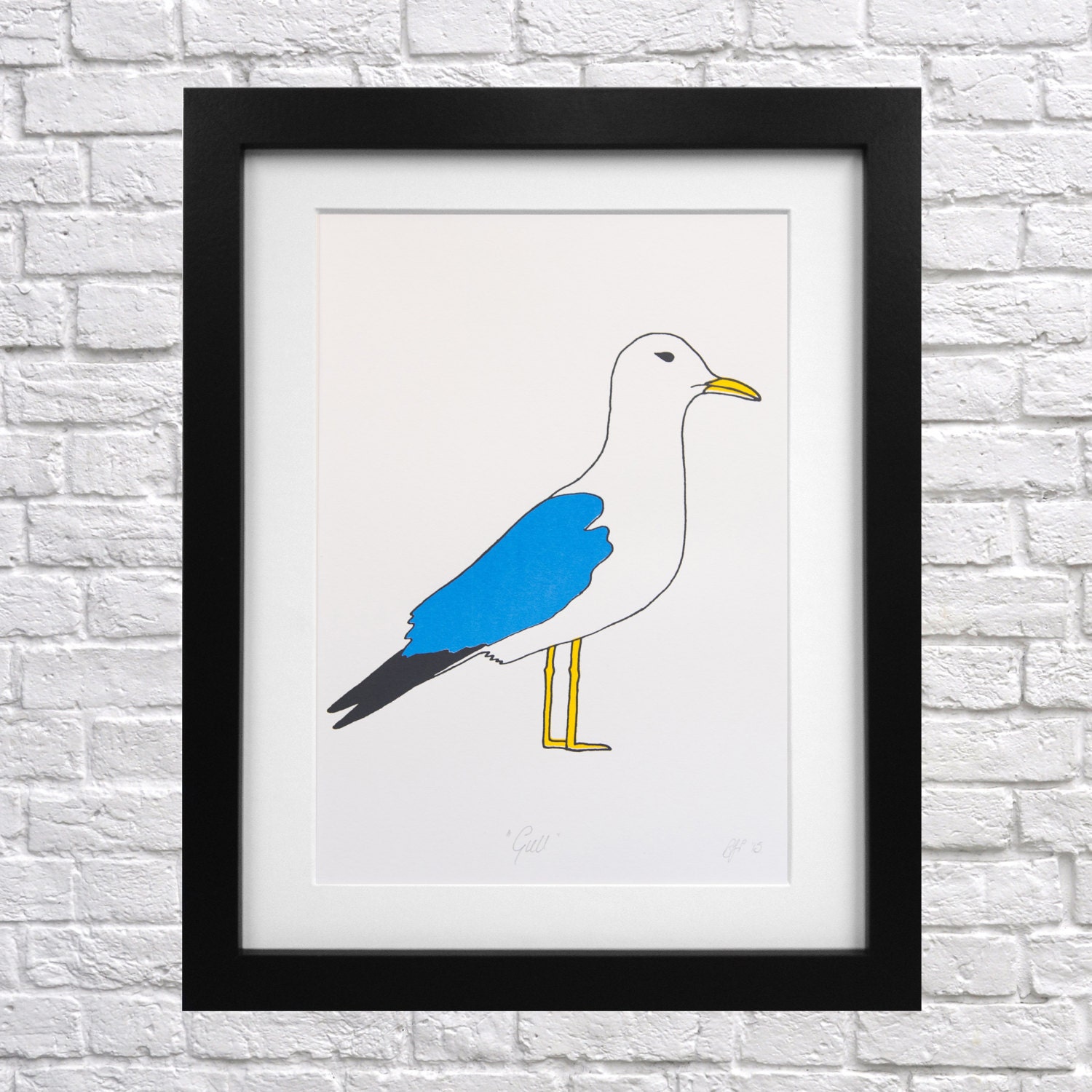Seagull Screen Print Home Decor Hand Pulled Screen Print - Etsy UK