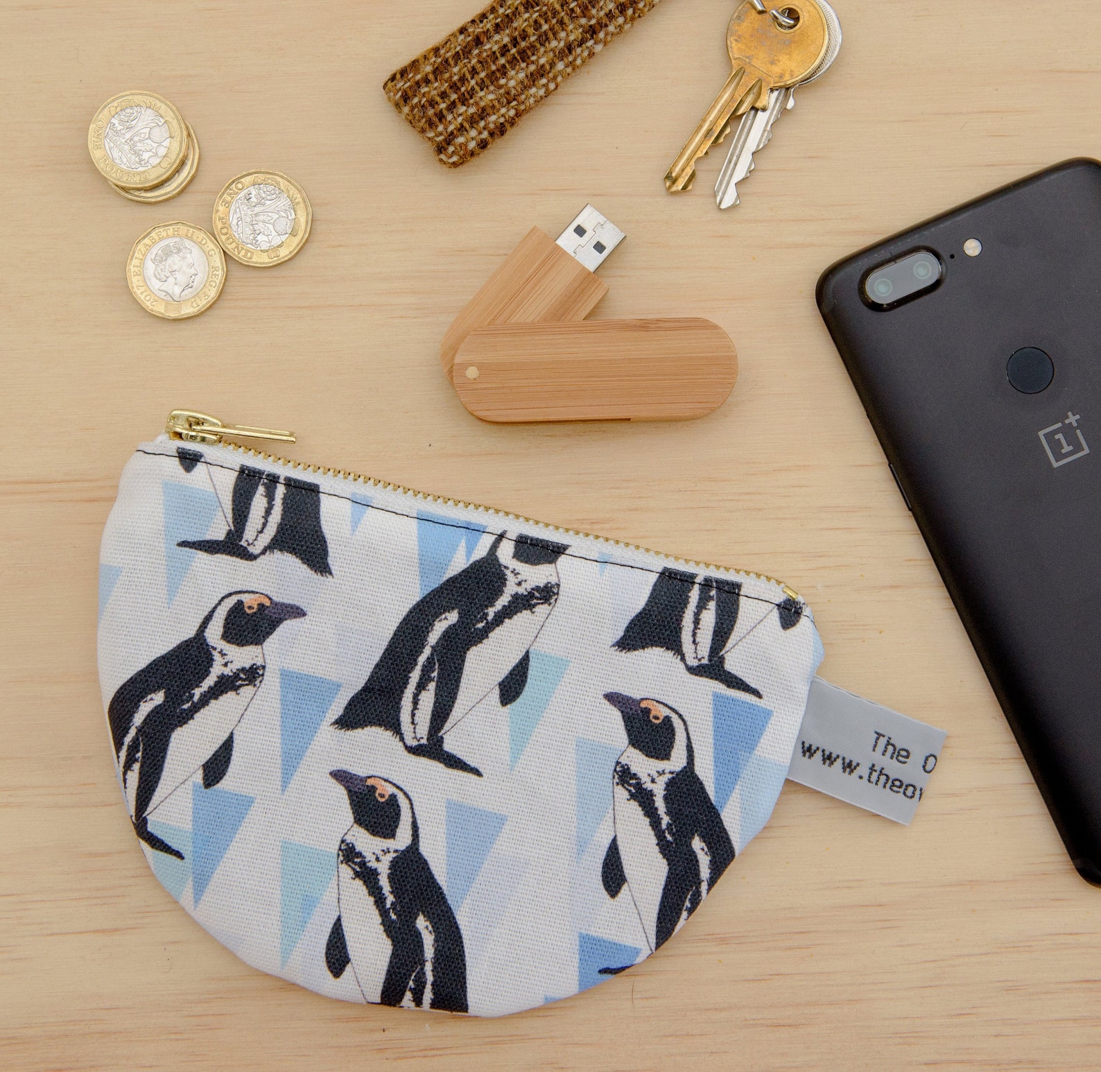 African Penguin Print Purse Half Circle Semi Circle Purse - Etsy