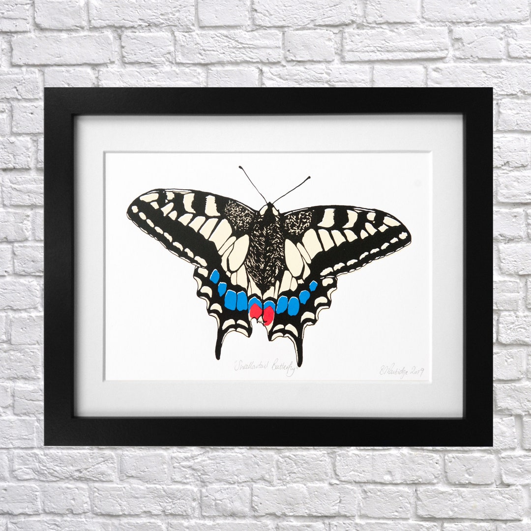 Swallowtail Butterfly Screen Print - Art Print - Butterfly Picture ...