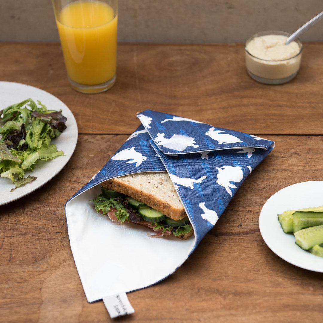 Rabbit Print Sandwich Wrap - Eco Wrap - Plastic Alternative - Food Wrap ...