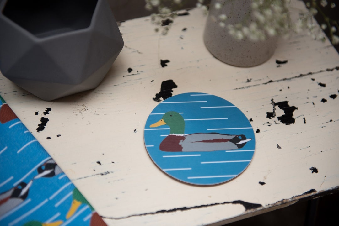 Duck Coaster - Animal Coaster - New Home Gift - Set of Coasters ...