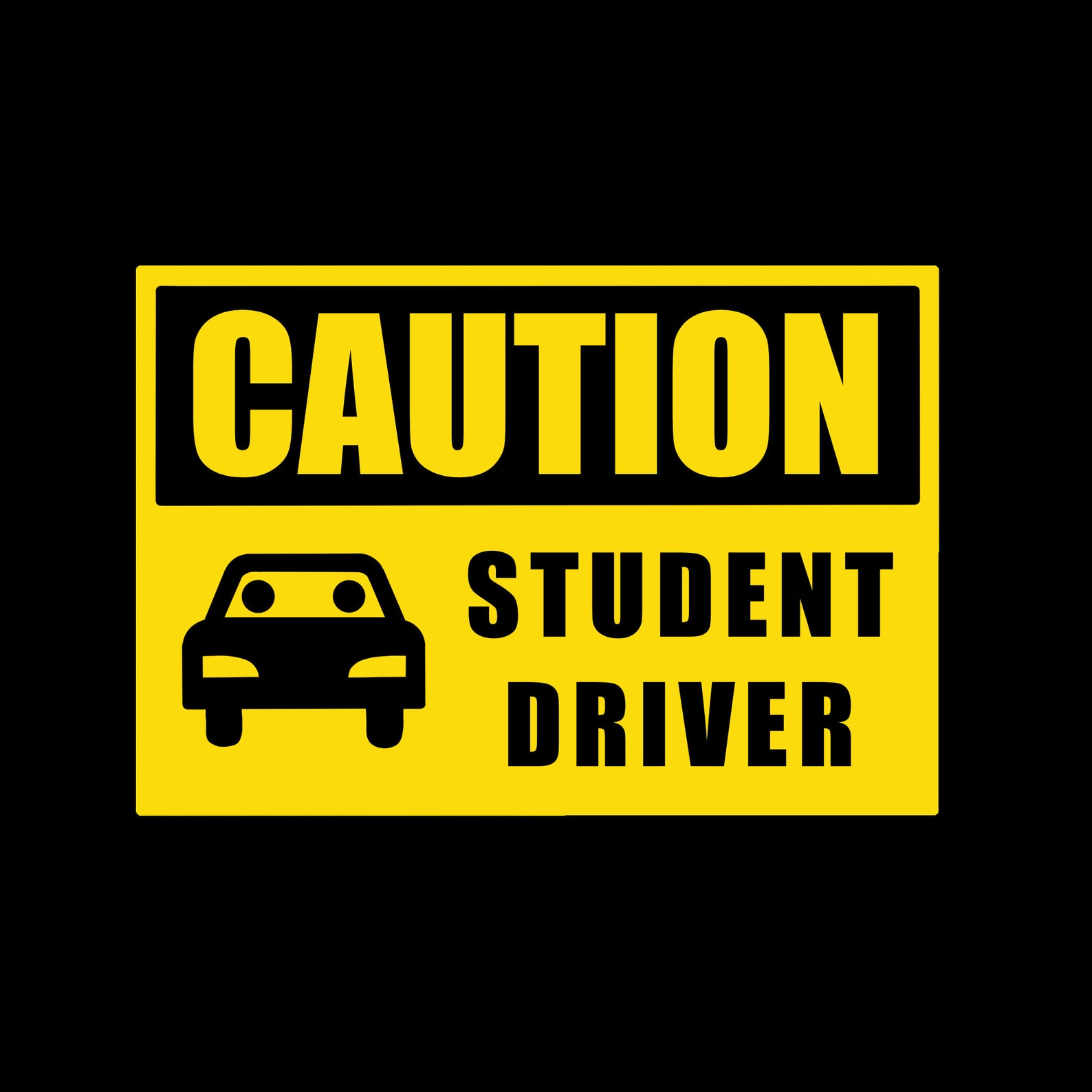 Student Driver Magnet/Decal | Etsy