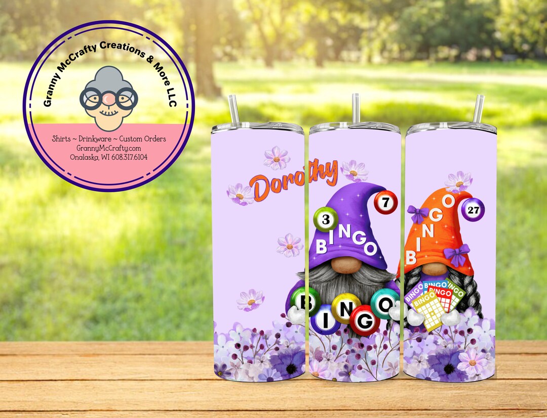 BINGO 20 Oz Tumbler These Bingo Gnomes Are a Great Gift for Any BINGO ...