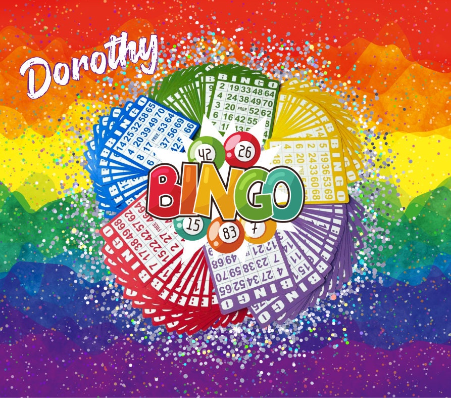 BINGO 20 Oz Tumbler This Rainbow Bingo Tumbler is a Great Gift for Any ...