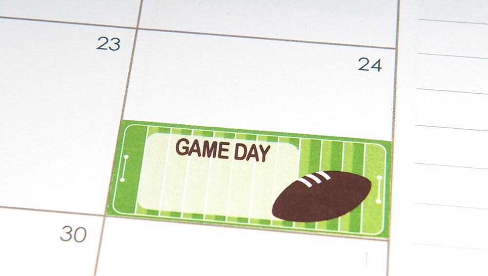 PRINTABLE Football Game Day Planner Stickers month Layout - Etsy