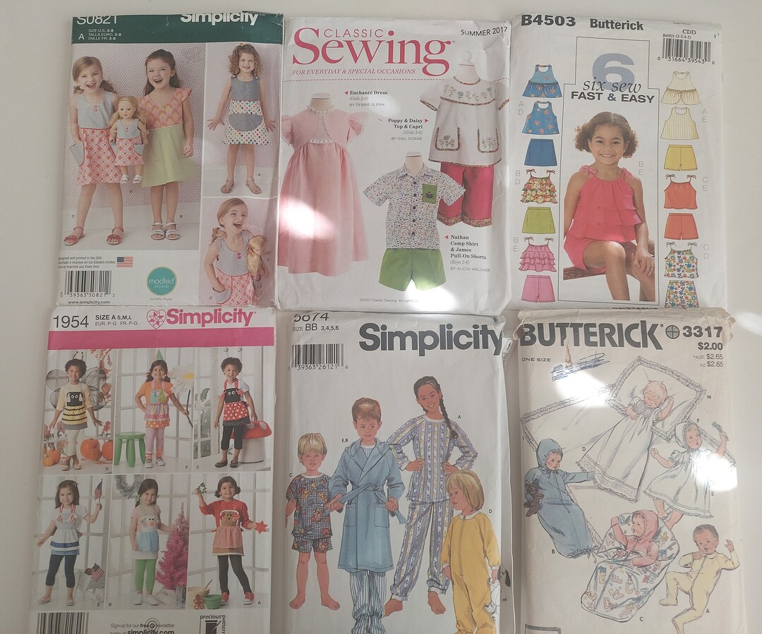 Vintage Patterns for Kids and Babies. Little Girl Patterns - Etsy