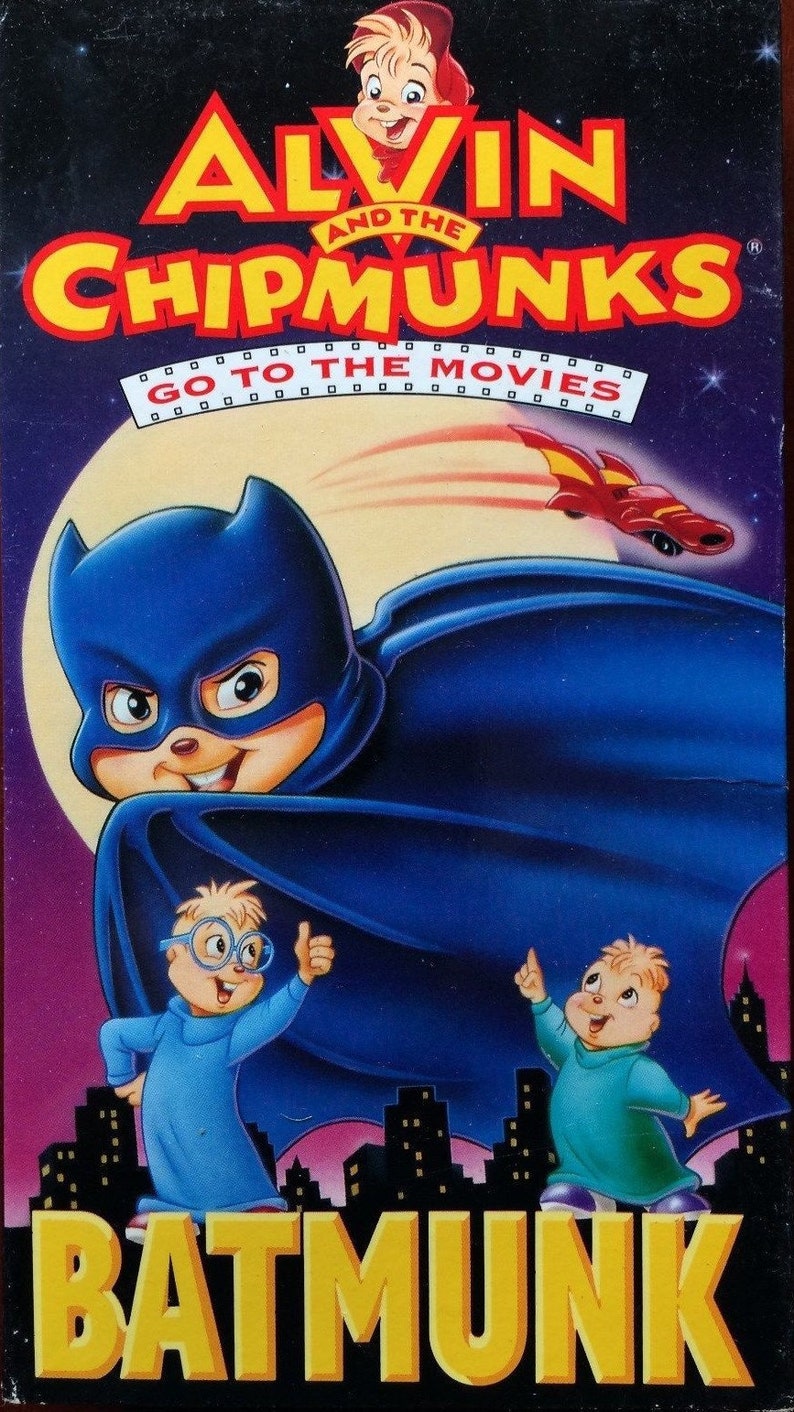 Alvin and the Chipmunks Go to the Movies: Batmunk VHS | Etsy