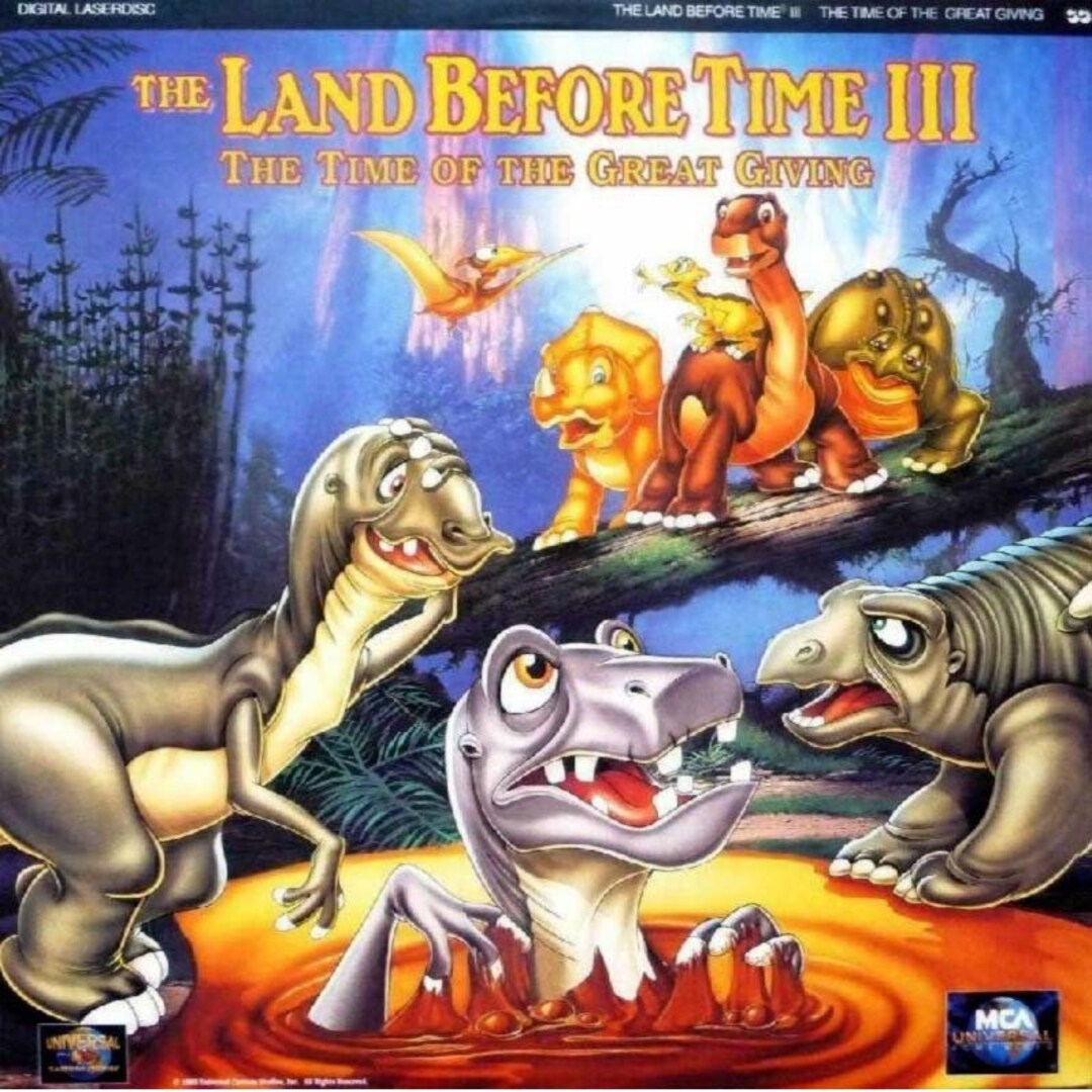 The Land Before Time III: the Time of the Great Giving 12 Laserdisc - Etsy