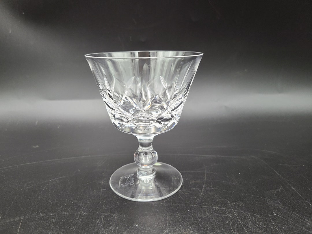 Stuart China Cut Crystal Diamond Pattern Chapgane Glass 4 1/4 Inch Tall ...