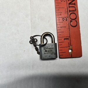 Very Small Tiny Reese Padlock With Original Key 1 1/4 - Etsy