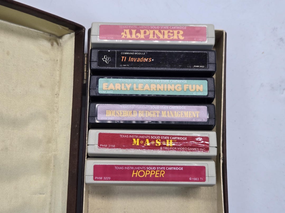 Lot of 6 Texas Instruments TI Home Computer Game/software Cartridges - Etsy