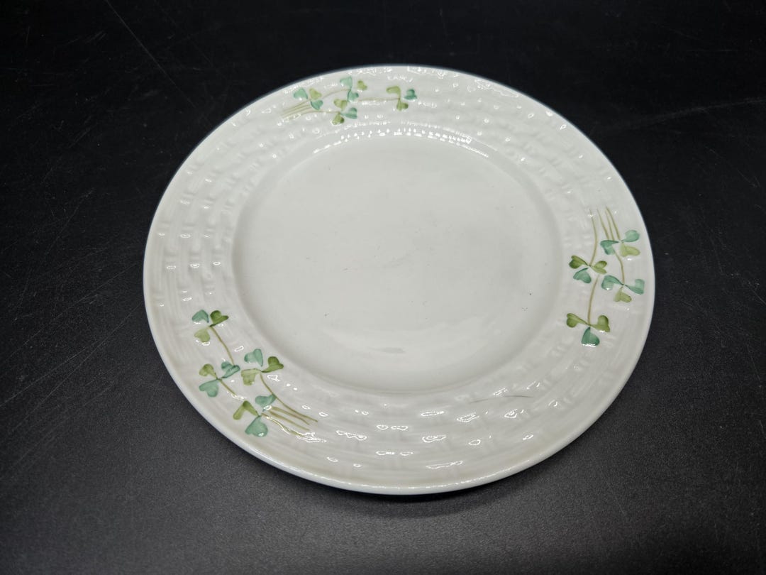 Belleek Shamrock Millenium 2000 Salad/luncheon Plate 7 1/2" - Etsy