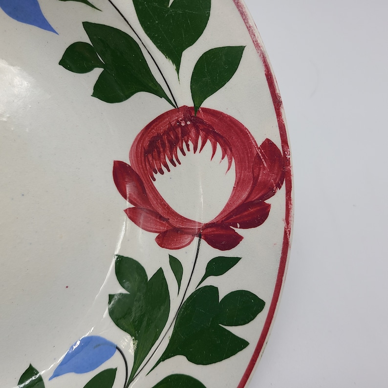 Antique Ironstone Hand Painted Stick Spatter Style Marked - Etsy